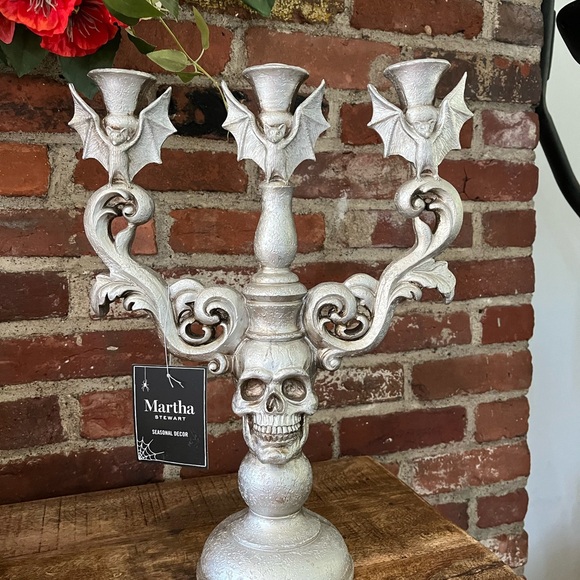 Martha Stewart | Holiday | Martha Stewart Skull Bat Candles Stick ...